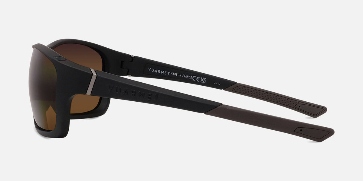 Vuarnet Matte Black - Phtochromic Yellow Lynx - RACING 02 - Sport Sunglasses